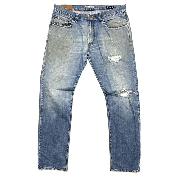 Chaps | Jeans | Vintage Chaps Mens Distressed Straight Fit Light Wash ...